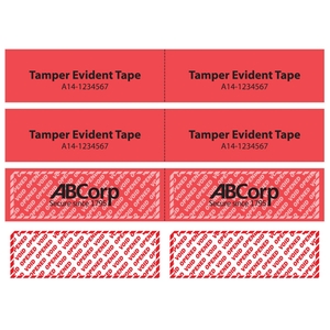 Custom Security Tape | Tamper Evident Custom Products