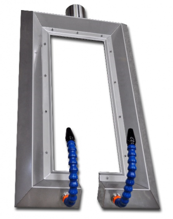 Air knives as part of an air drying system