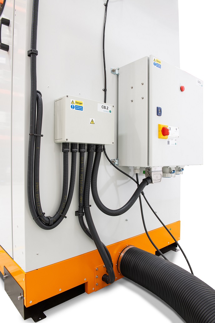 JetBlack Hands-free Personnel Cleaning Booth for worker clean downs