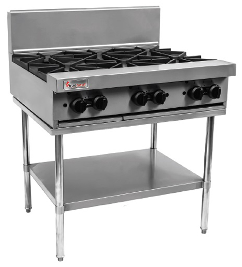 Trueheat RCT9-6 Gas 6 Open Top Burners