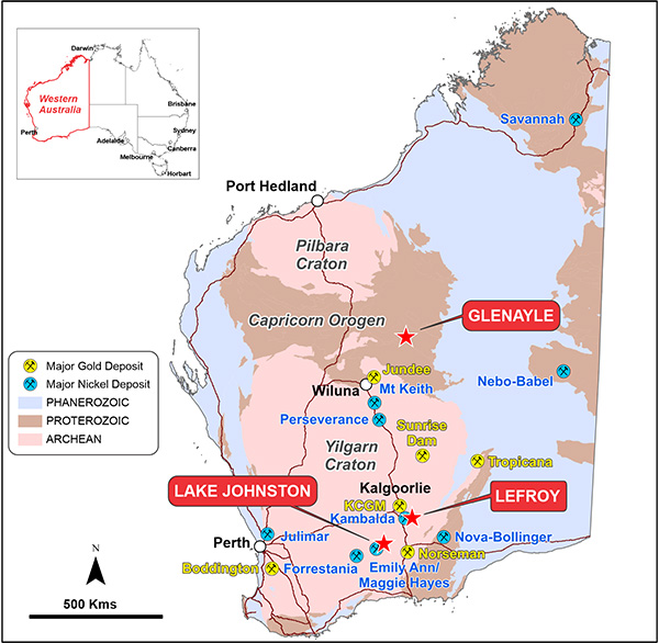 Lefroy Exploration Projects Overview